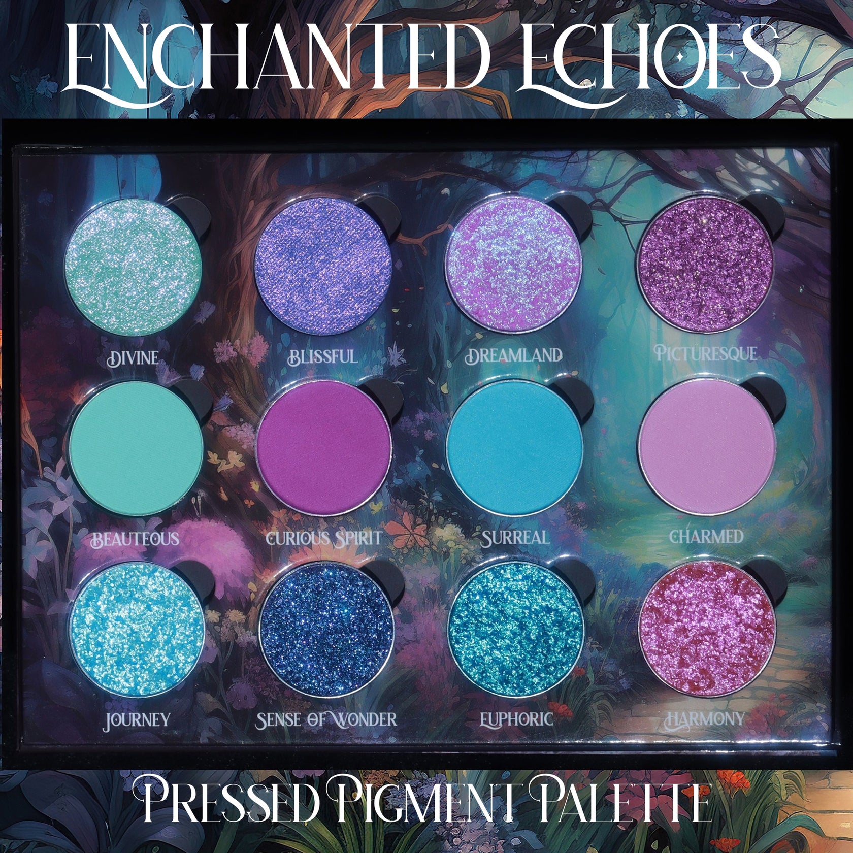 Enchanted Echoes-Pressed Pigment Palette – MBA Cosmetics